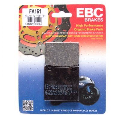 Motorcycle Organic brake pad - FA161 available from Max Motorcycles your trusted motorcycle ...