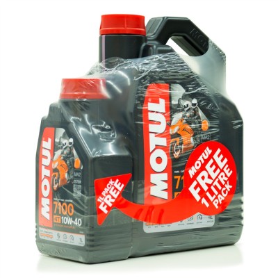 MOTUL - 7100 10W40 4T PROMO PACK 4L + 1L available from Max Motorcycles ...