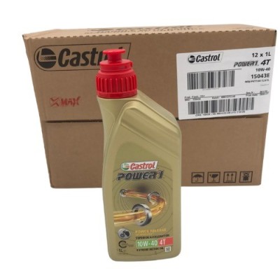 CASTROL POWER 1 10W40 OIL 4T - BOX OF 12 available from Max Motorcycles ...