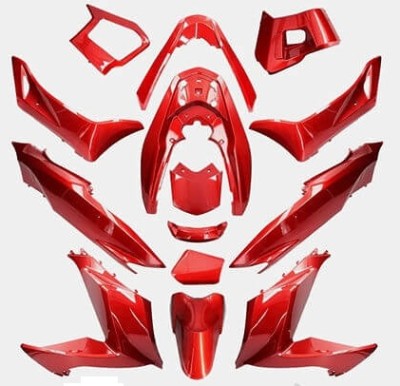 FULL BODY PANEL SET - RED - PNL102R available from Max Motorcycles your ...
